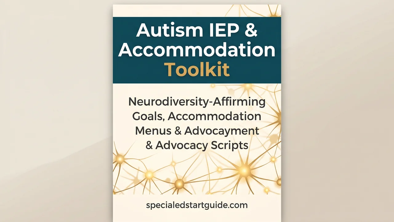 Autism IEP & Accommodation Toolkit — Goals That Build Independence, Not ...